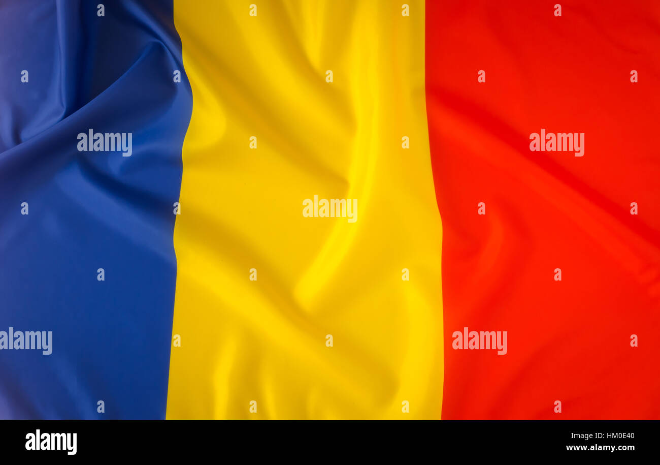 Flags of Romania Stock Photo - Alamy