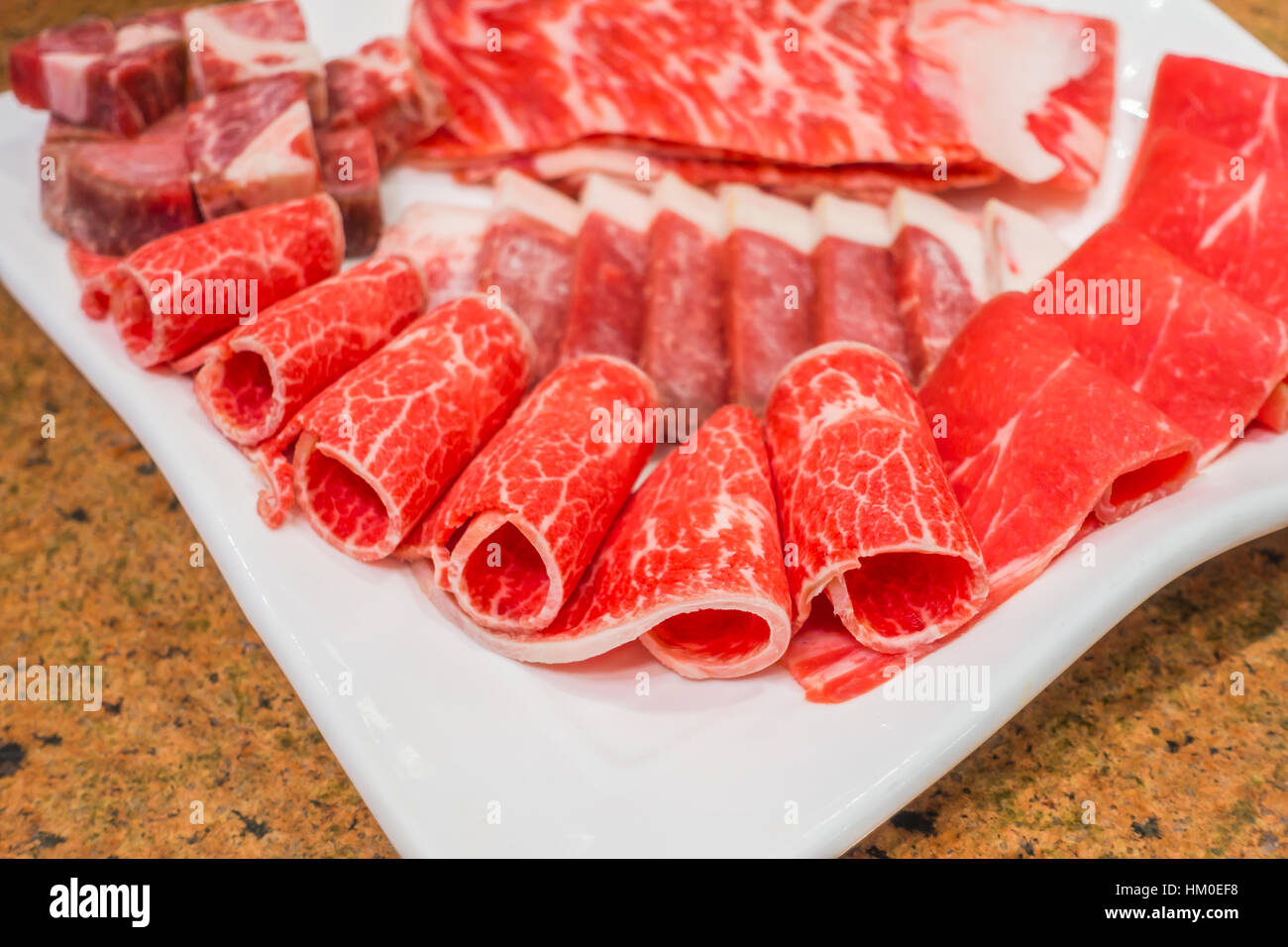 Raw fresh beef Stock Photo - Alamy