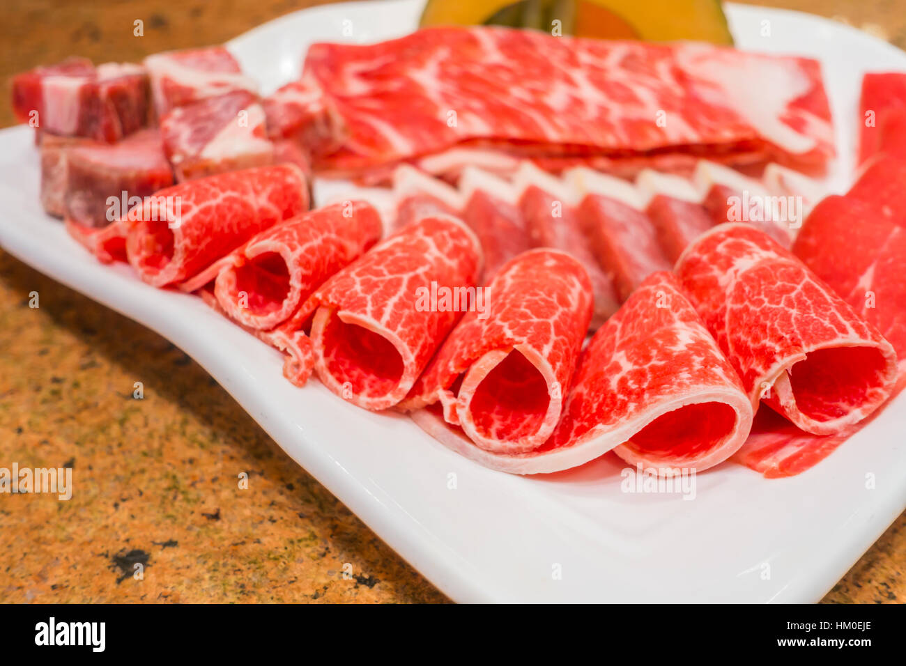Raw fresh beef Stock Photo - Alamy