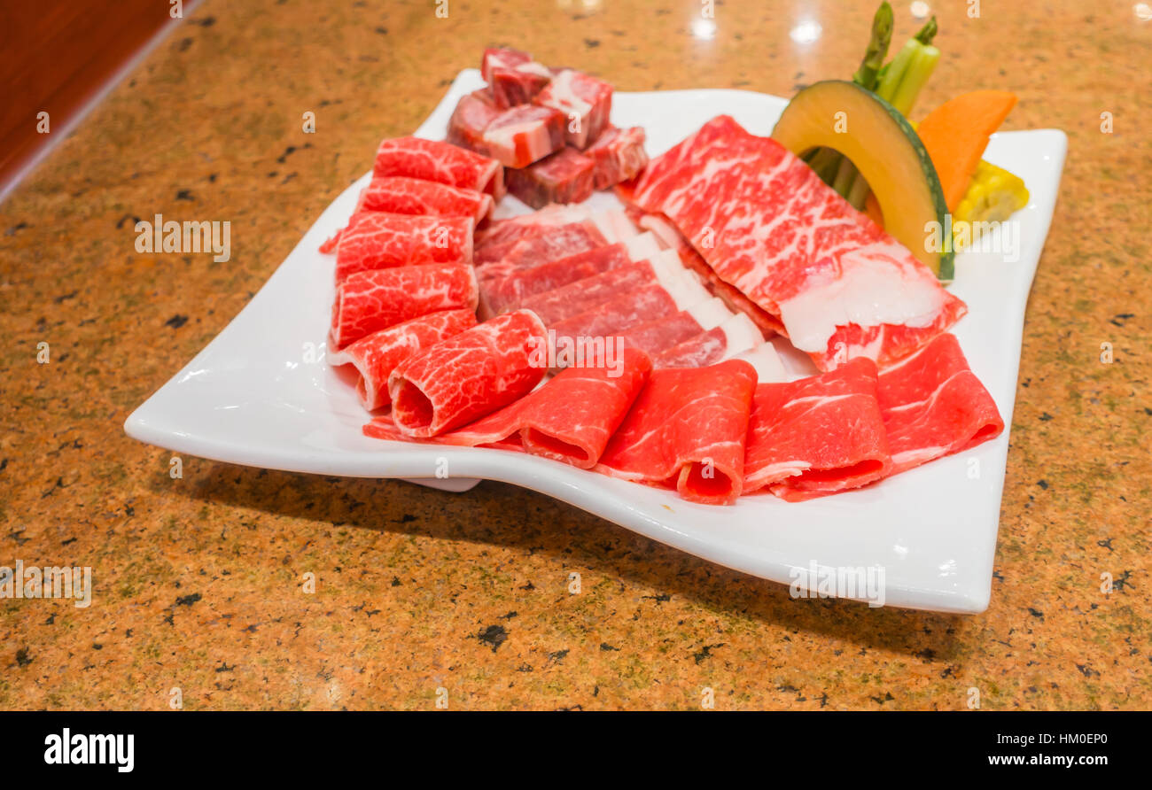 Raw fresh beef Stock Photo - Alamy