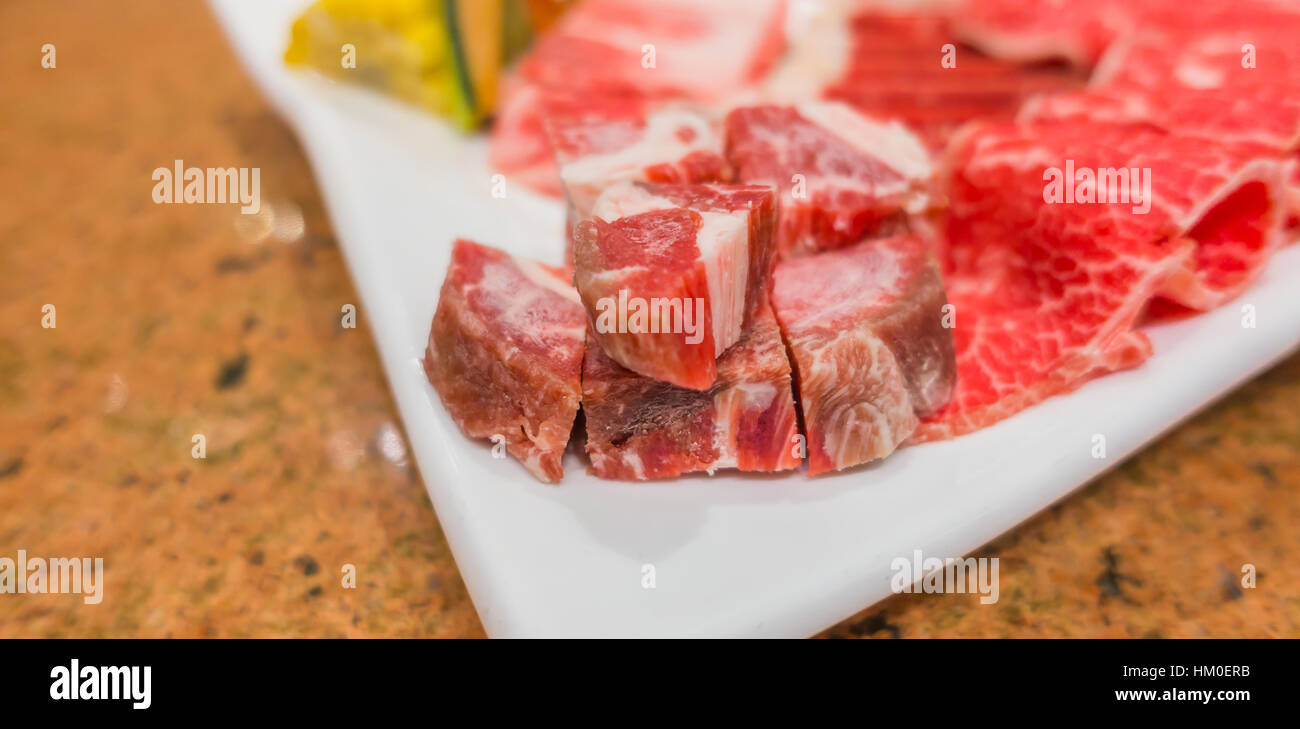 Raw fresh beef Stock Photo - Alamy