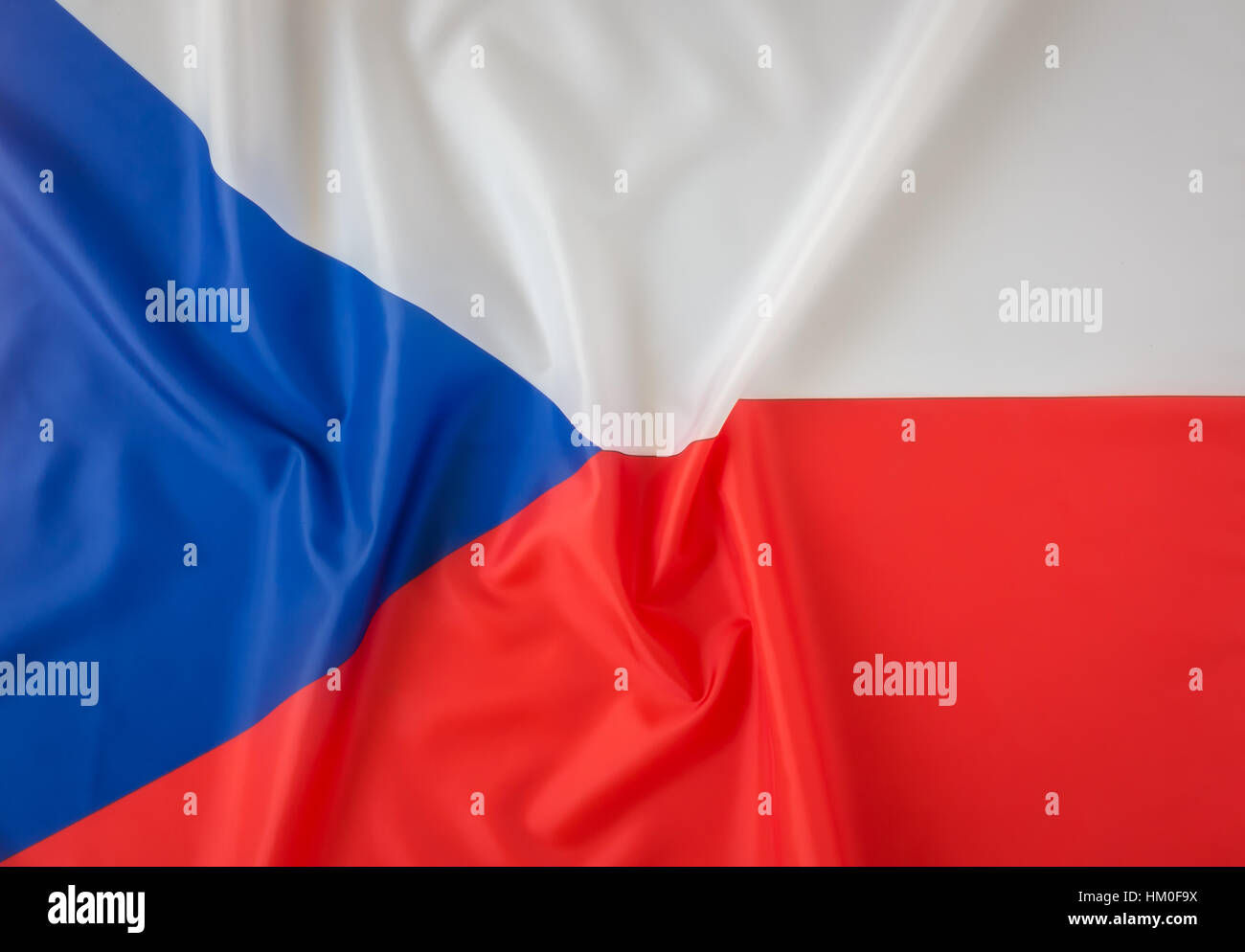 Flags of Czech Republic Stock Photo - Alamy