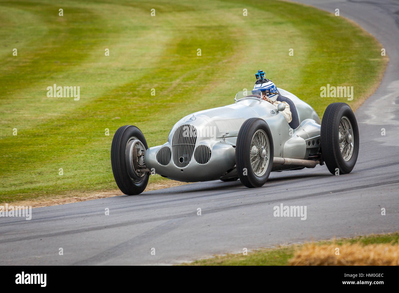 Mercedes Benz racing car at Goodwood Festival of Speed 2014 Stock Photo ...