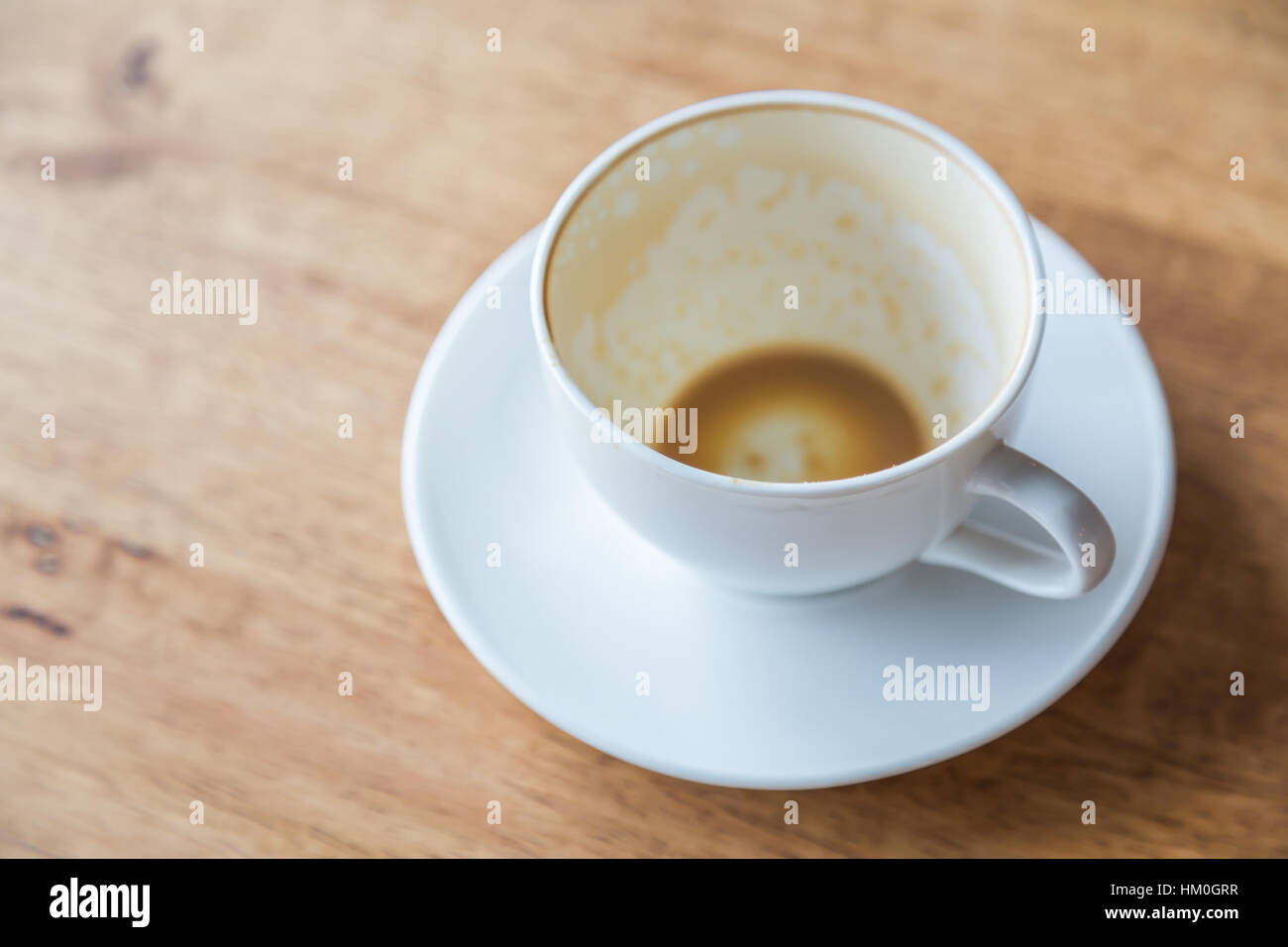 Empty cup of coffee Stock Photo - Alamy
