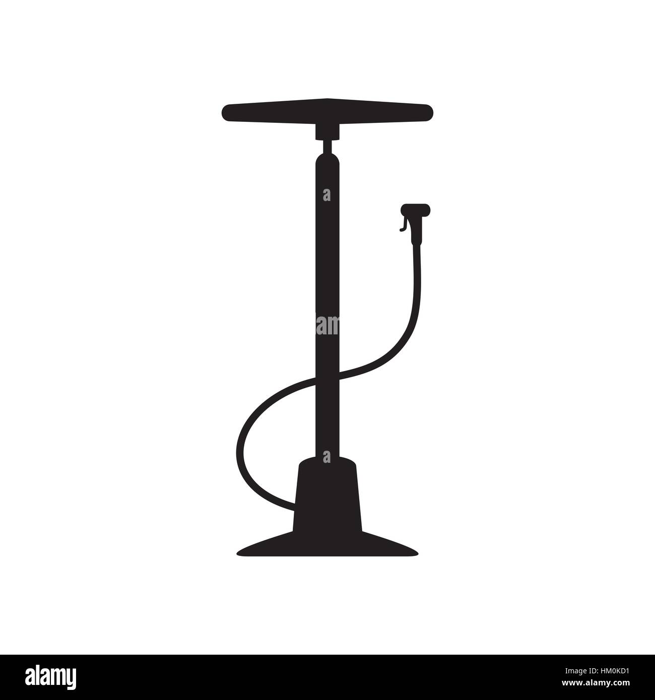Black vector bicycle hand pump icon isolated Stock Vector Image & Art ...