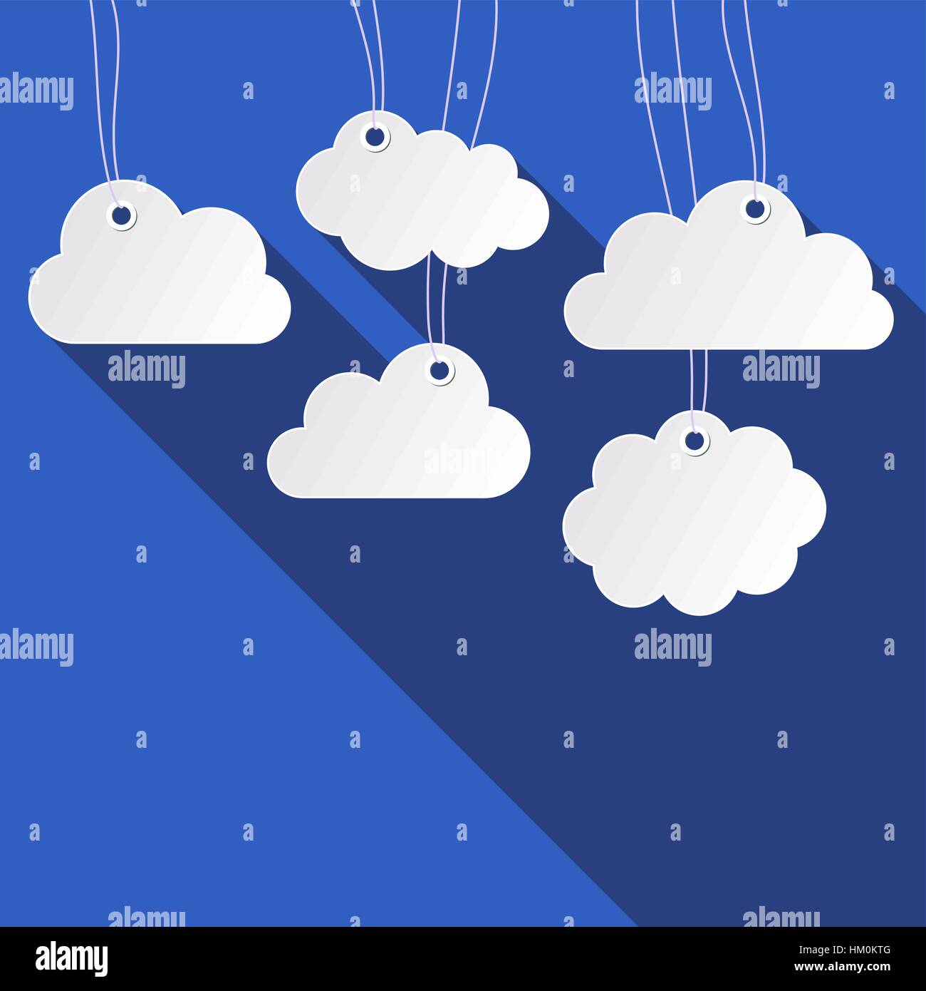 White dark blue clouds Stock Vector Images - Alamy