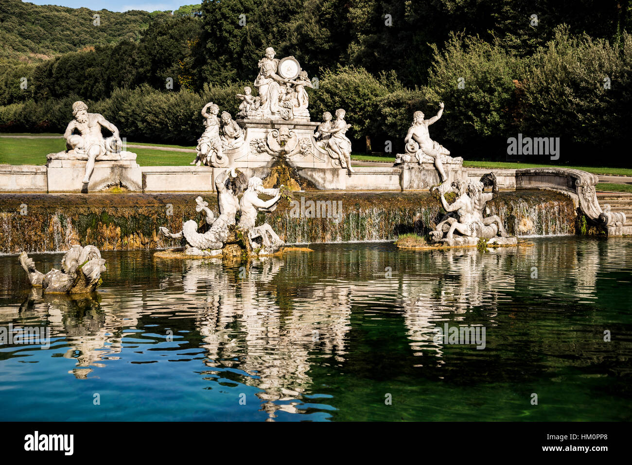Royal Palace fountain Stock Photo - Alamy