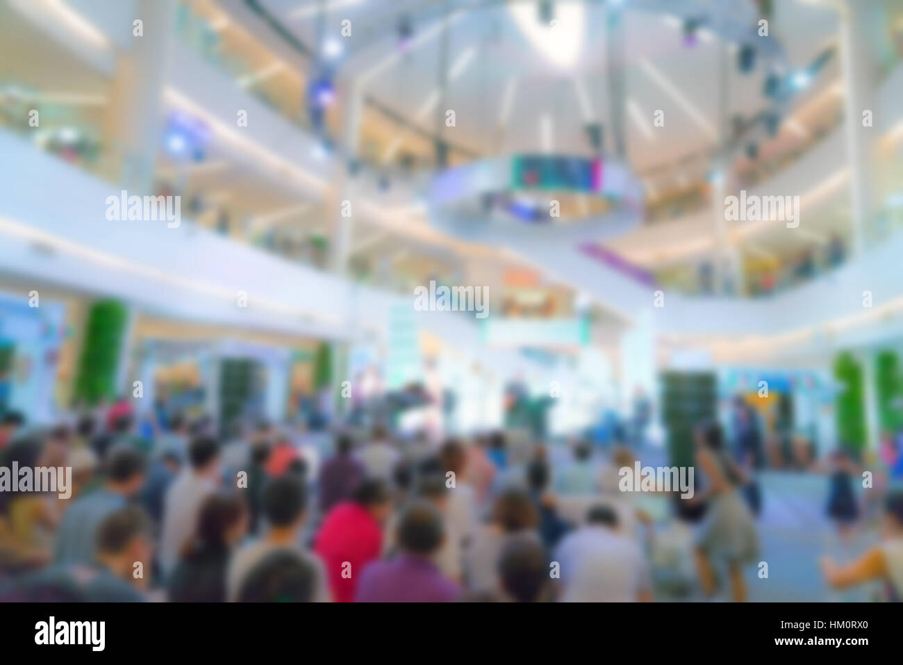Abstract blur crowd of people at a concert Stock Photo - Alamy