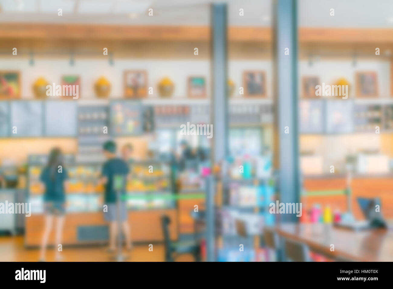 Coffee shop blur background Stock Photo - Alamy