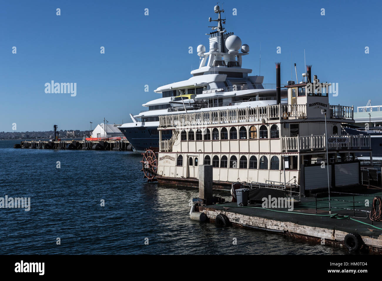 gift shop in old paddle wheel boat at the cruise terminal on san diego ...