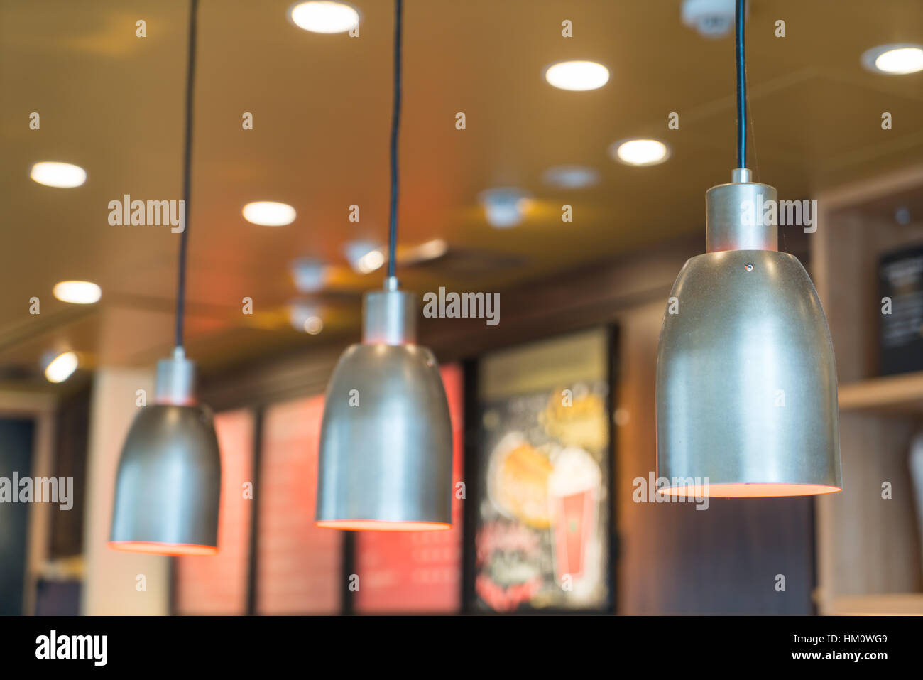 light in coffee shop Stock Photo - Alamy