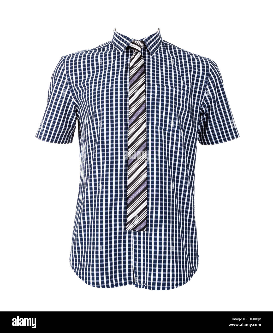 Blue shirt isolated on white background Stock Photo - Alamy