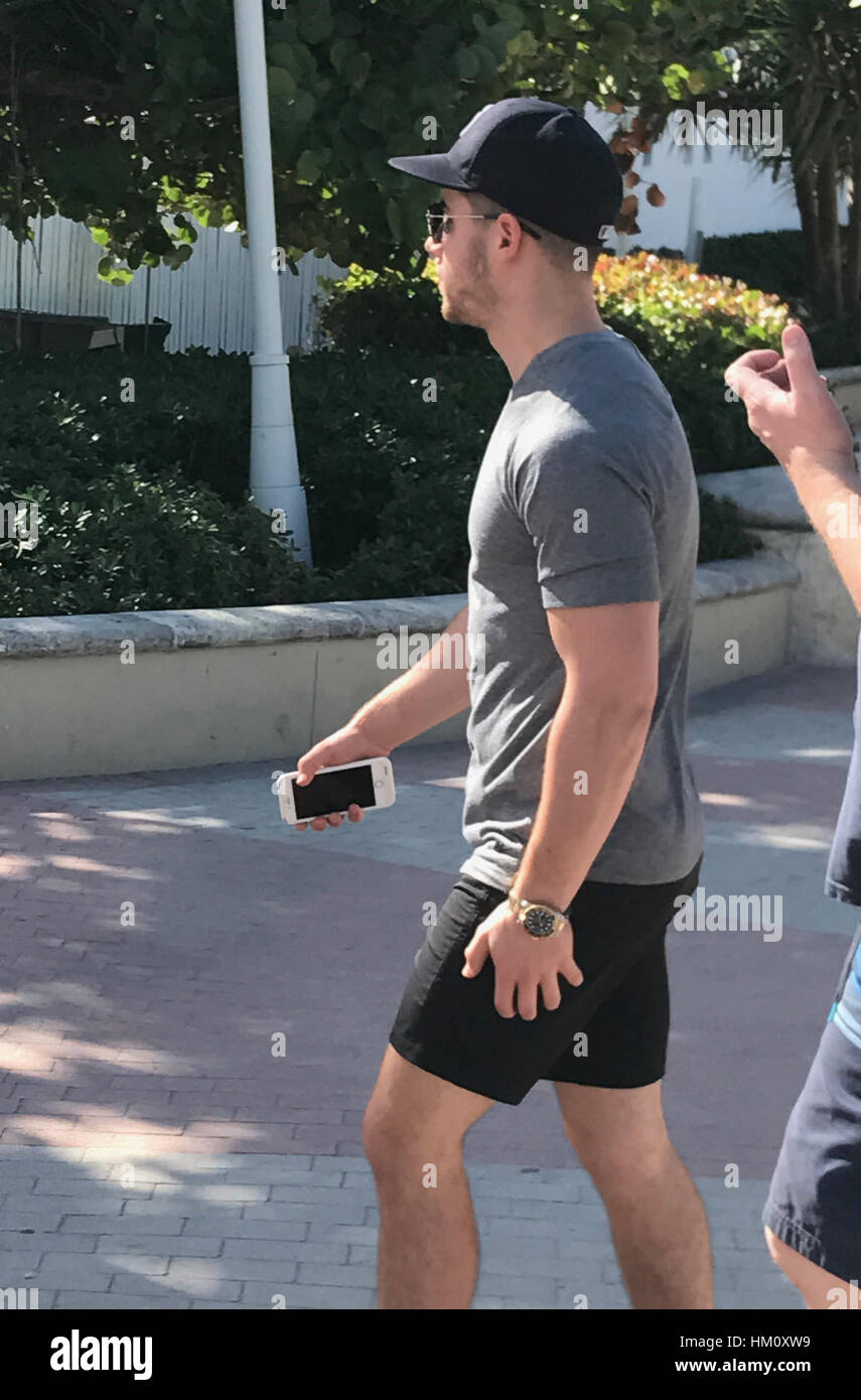 Nick Jonas spotted in Miami Beach, Florida. Featuring: Nick Jonas Where ...