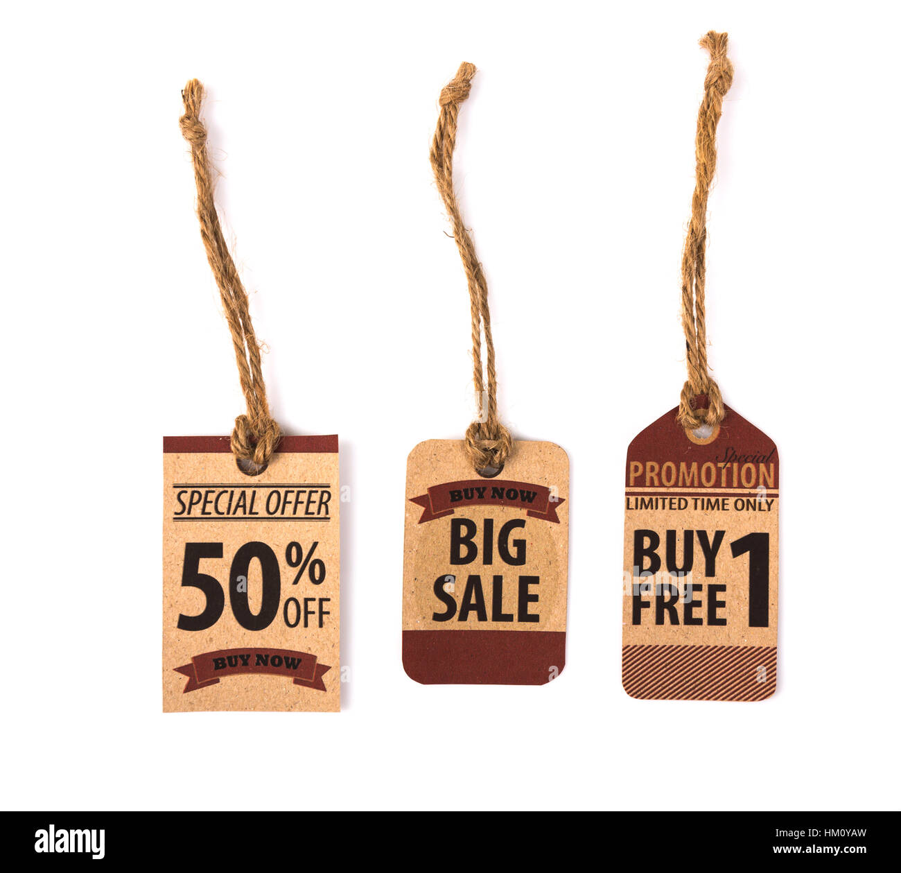 Sale Coupon, voucher, tag. Vintage Style Stock Photo - Alamy