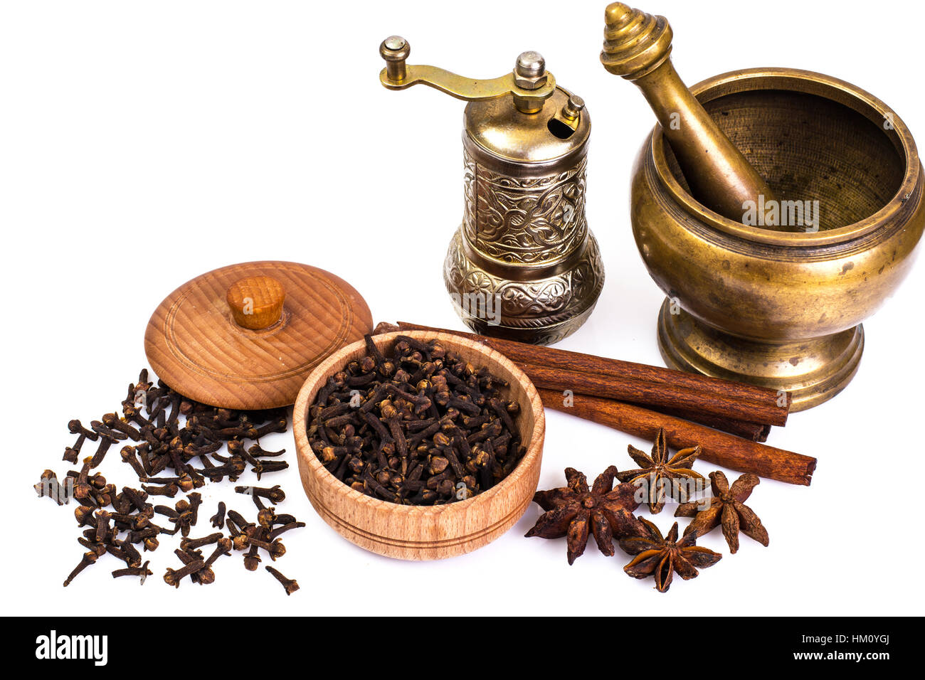 Fragrant spices used for cooking Stock Photo - Alamy