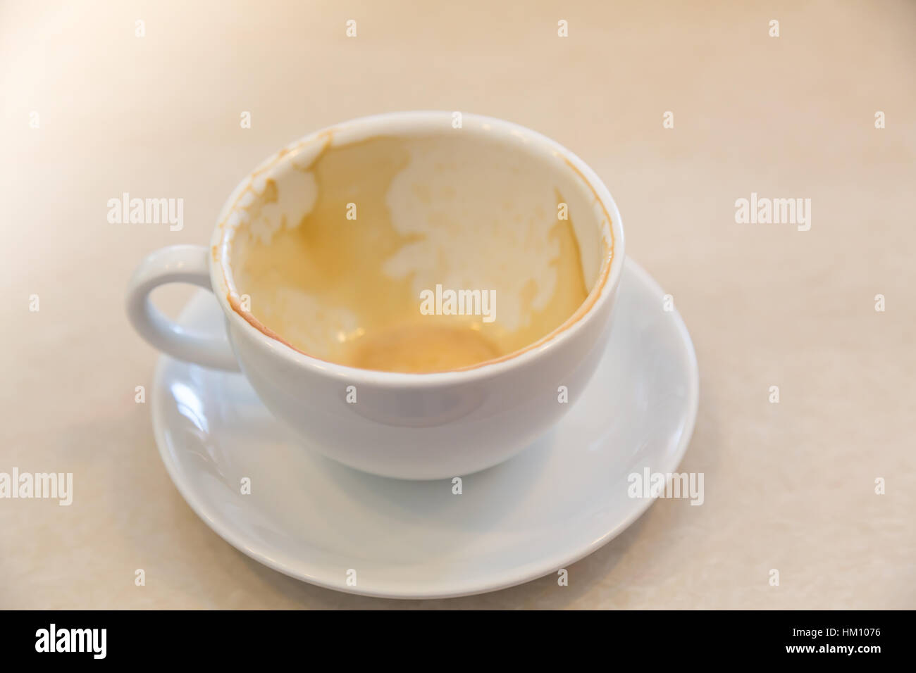 Empty cup of coffee Stock Photo - Alamy