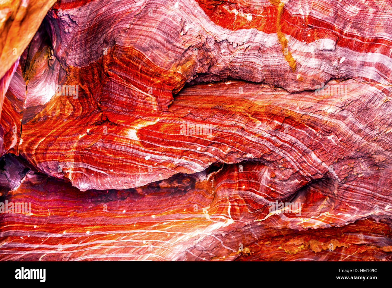 Red Rock Abstract Petra Jordan Built by the Nabataens in 200 BC to 400 ...