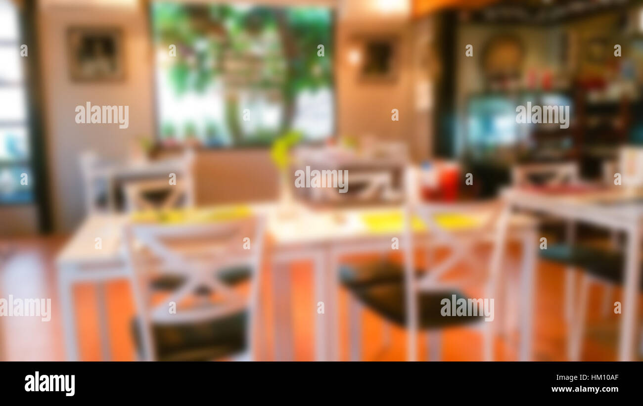 Abstract blur restaurant background Stock Photo - Alamy