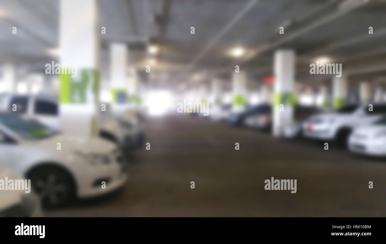 Abstract blur Parking garage Stock Photo - Alamy