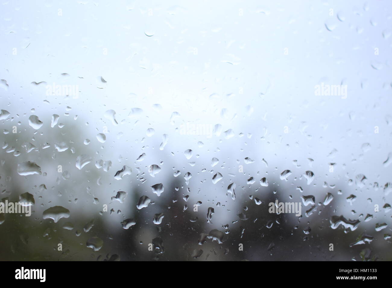 Rain Droplets on Window Stock Photo - Alamy