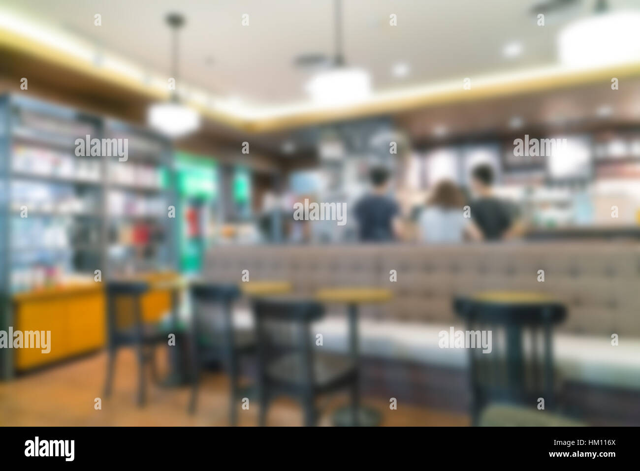 Coffee shop blur background Stock Photo - Alamy
