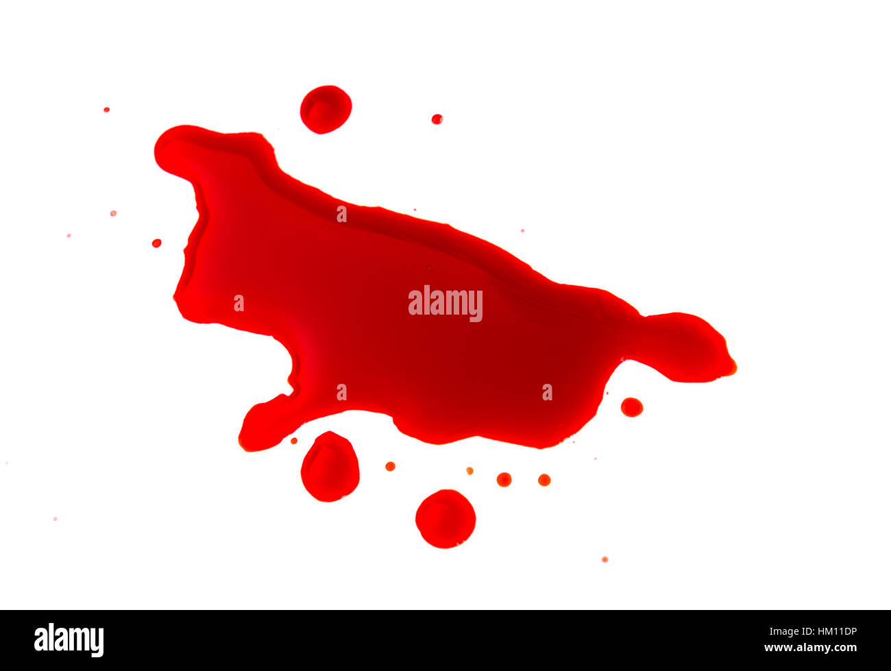 Halloween concept : Blood splatter on white background Stock Photo - Alamy