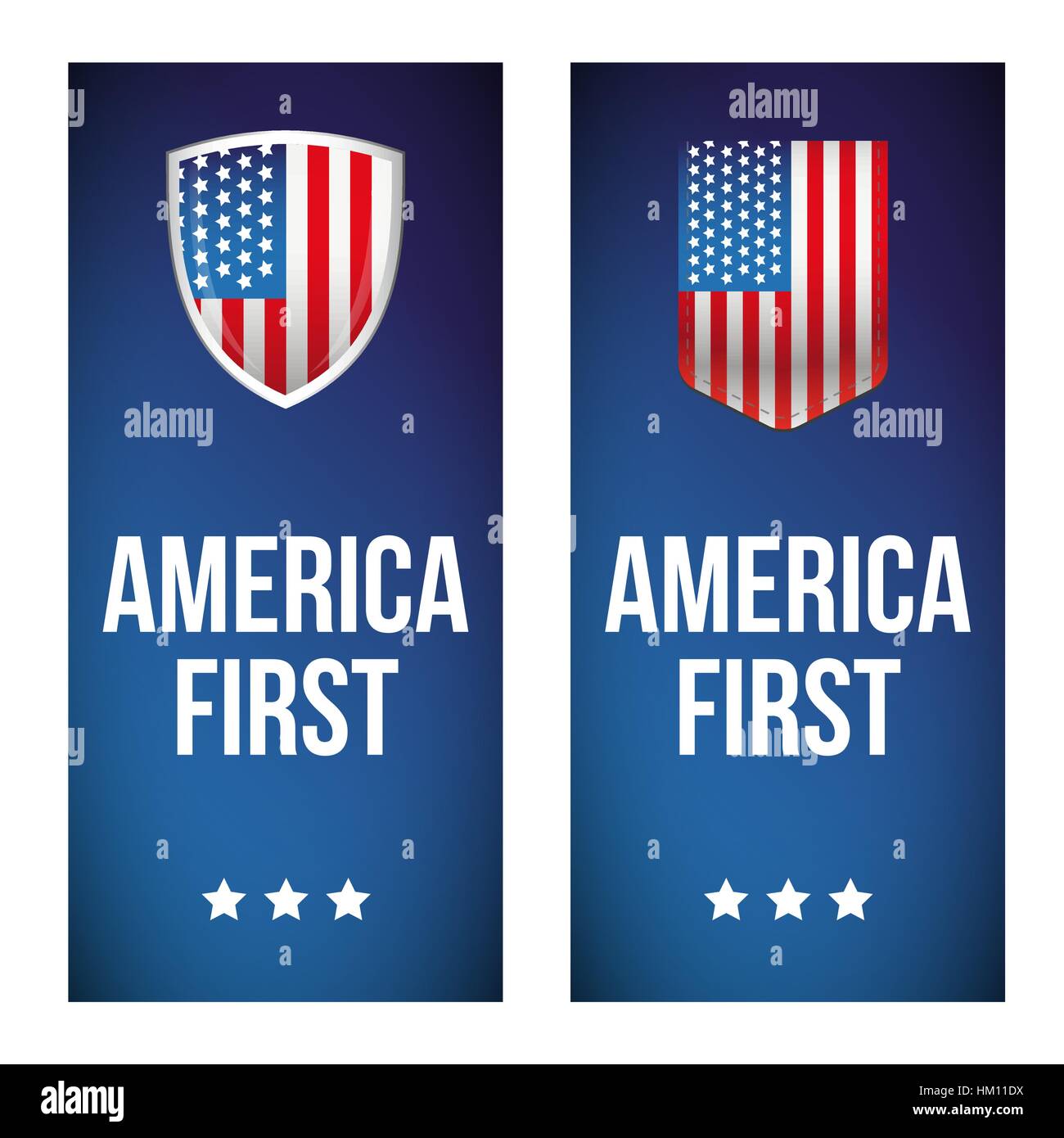 America First banner with USA flag Stock Vector Image & Art - Alamy