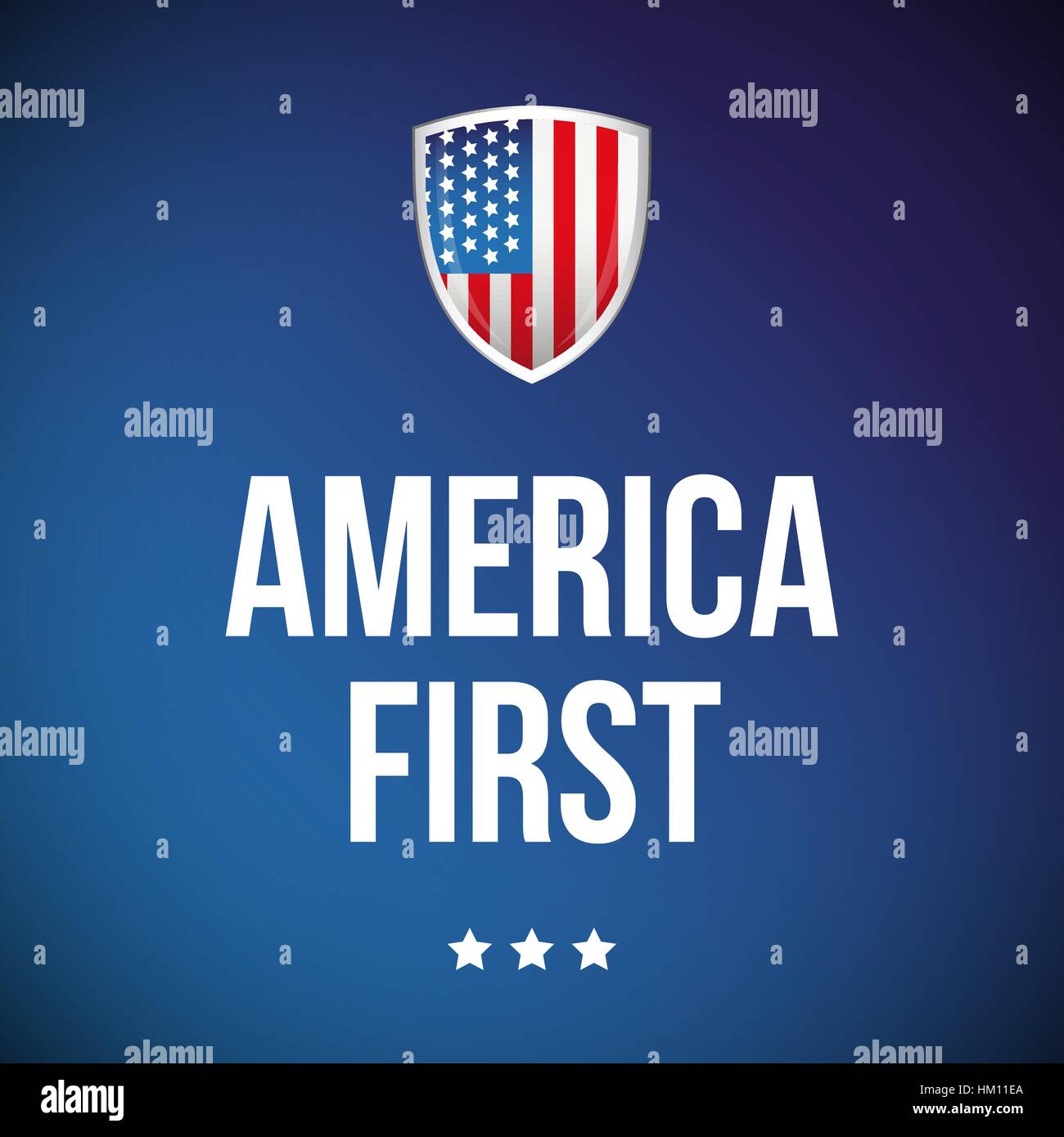America First Campaign Slogan Stock Vector Images - Alamy