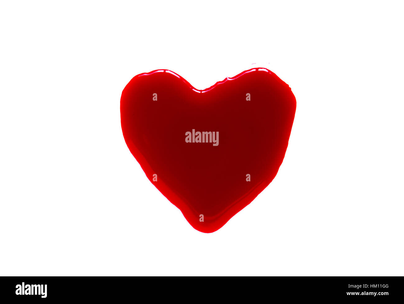 Halloween concept : Blood Heart-shaped splash Stock Photo - Alamy