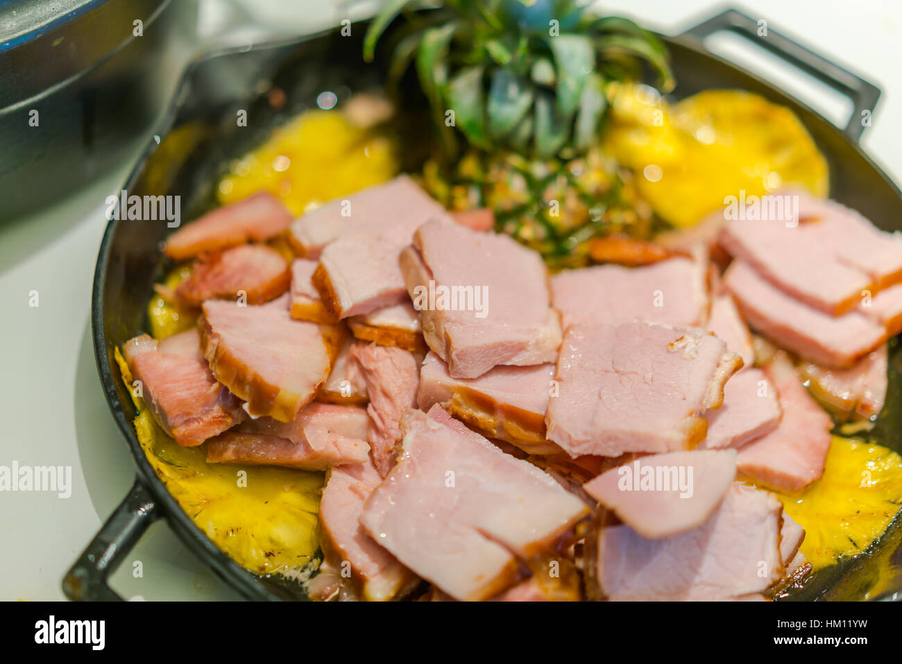 Breakfast buffet with sausages Stock Photo - Alamy