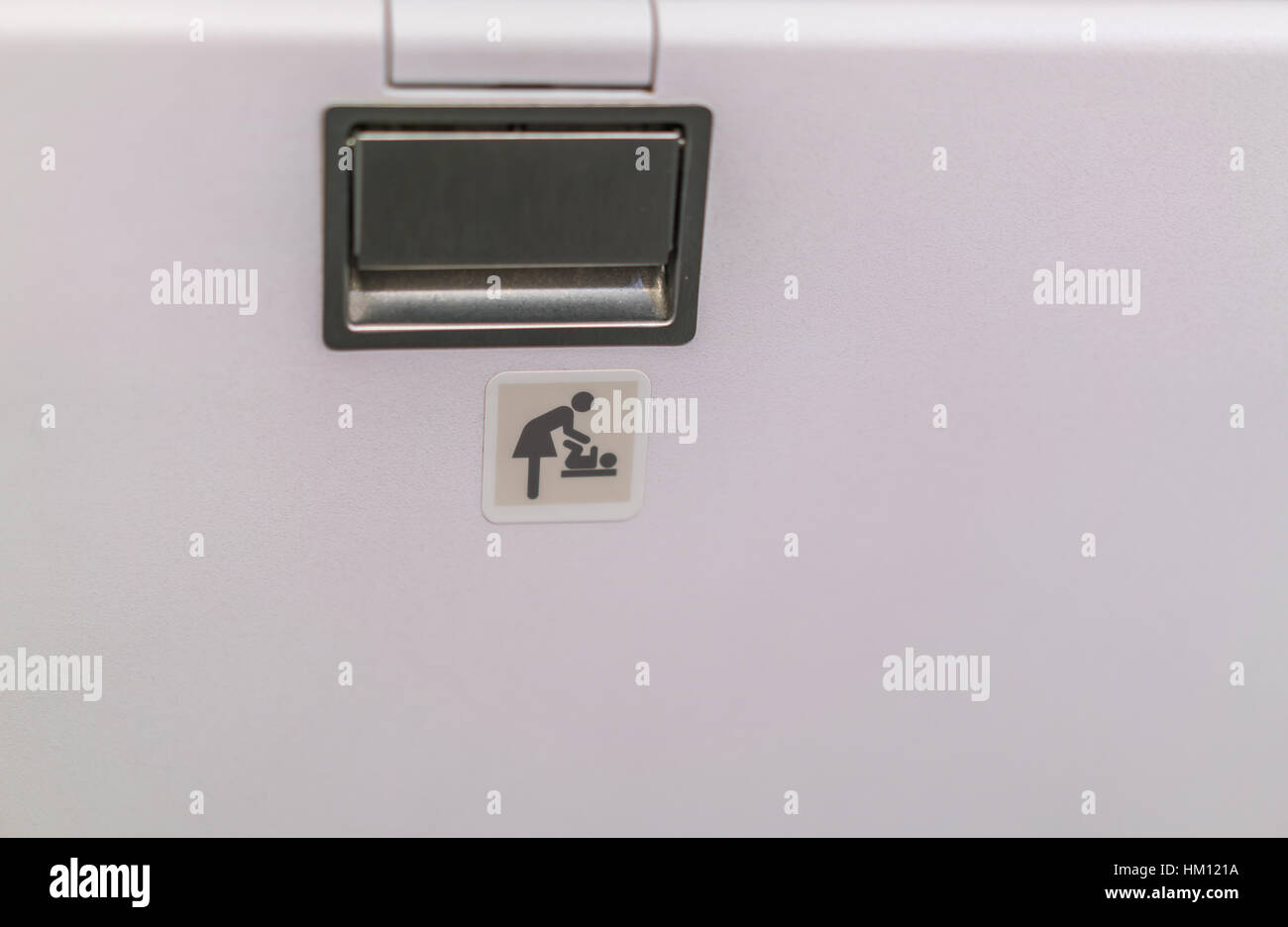 Plane lavatory sign hi-res stock photography and images - Alamy