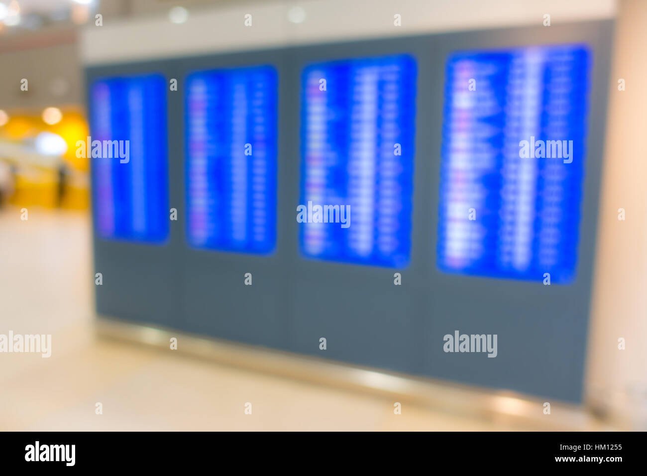 Abstract blur flight information screen in airport terminal Stock Photo ...