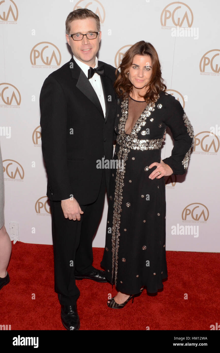 Angus MacLane and Lindsey Collins arrives at the 28th Annual Producers ...