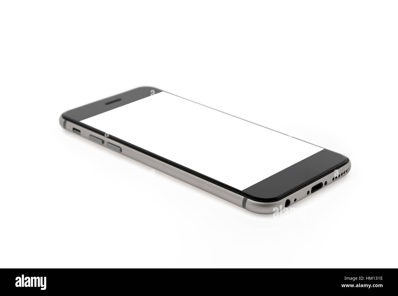 Mobile phone on white background Stock Photo - Alamy