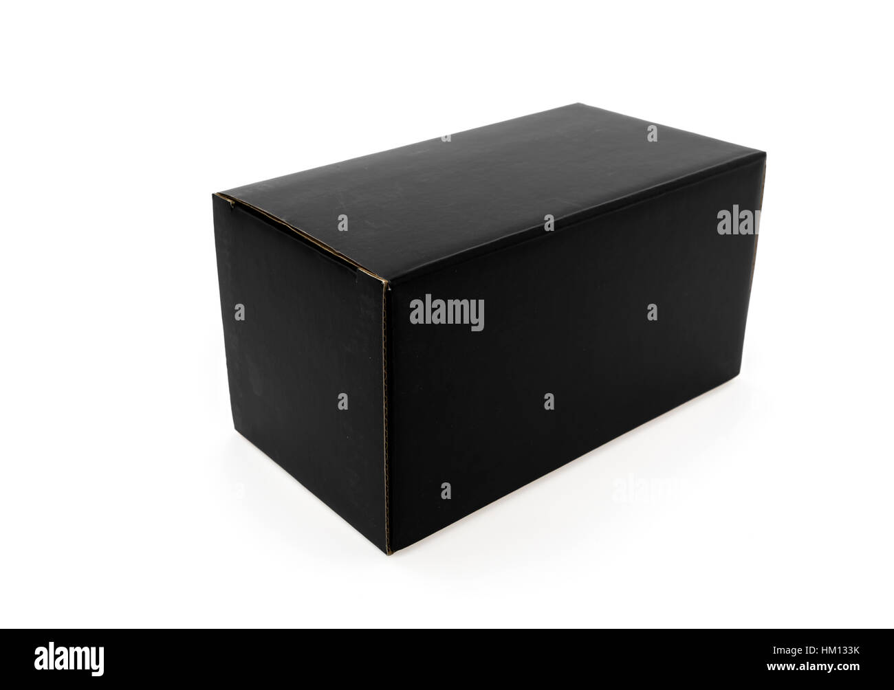 Black box on a white background Stock Photo - Alamy