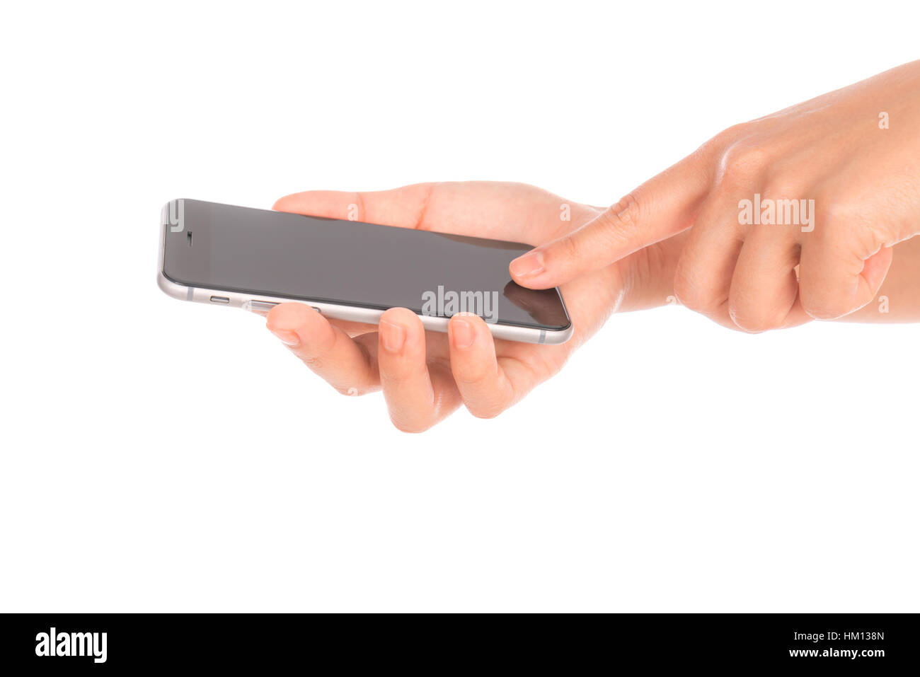 Business hand with mobile phone Stock Photo - Alamy