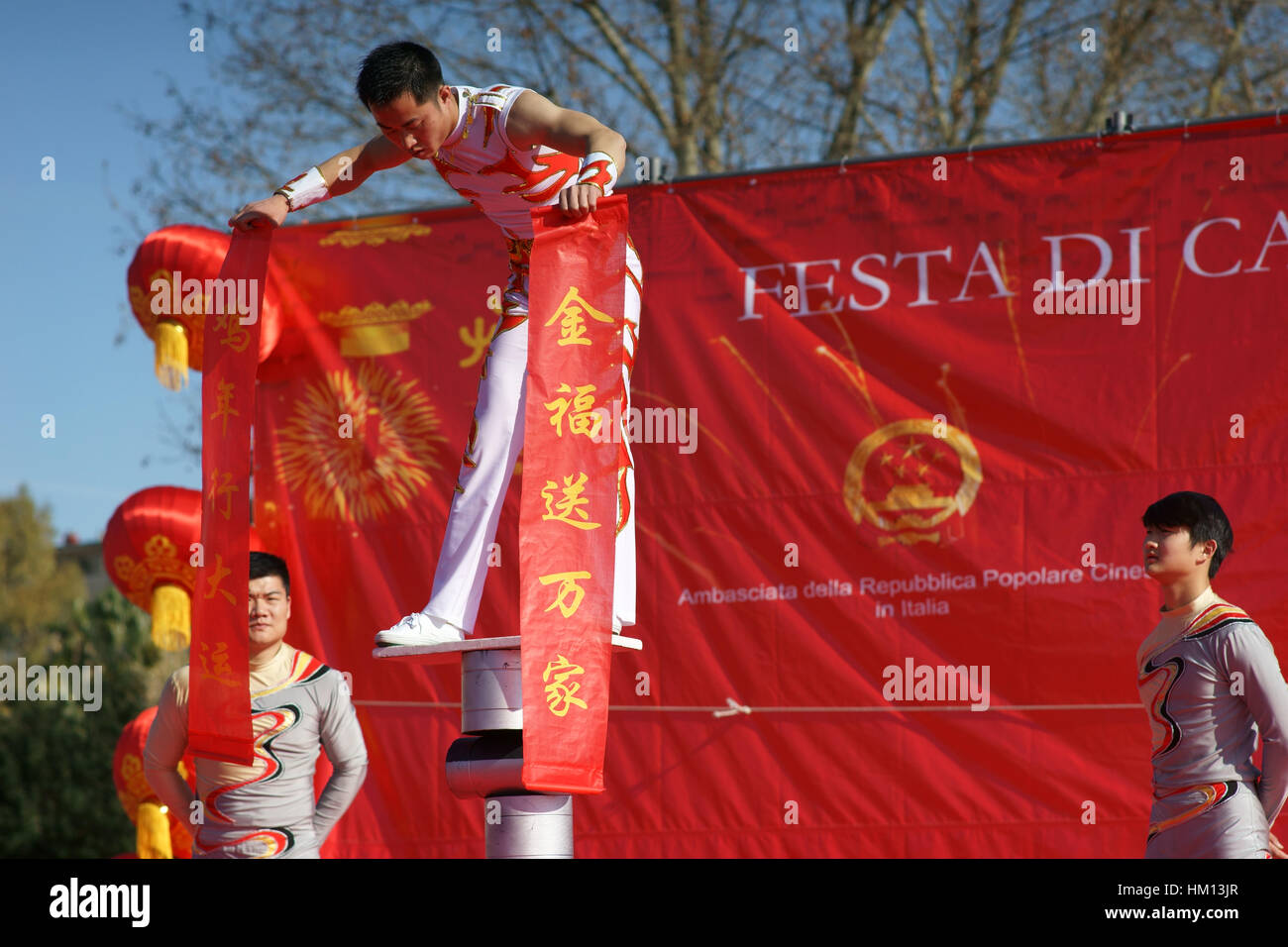 Naples, Italy, 29 january, 2017. Chinese community celebrates the ...