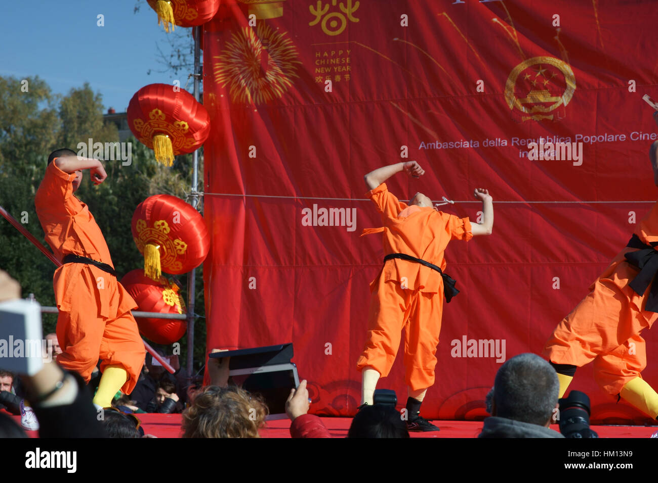 Naples, Italy, 29 january, 2017. Chinese community celebrates the ...
