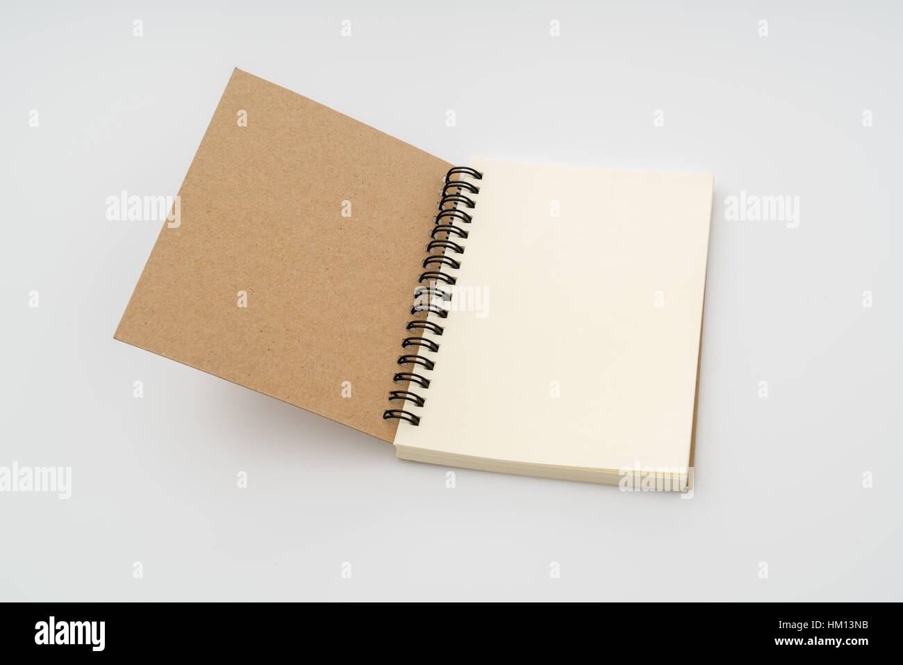 Blank Note book mock up on white background Stock Photo - Alamy