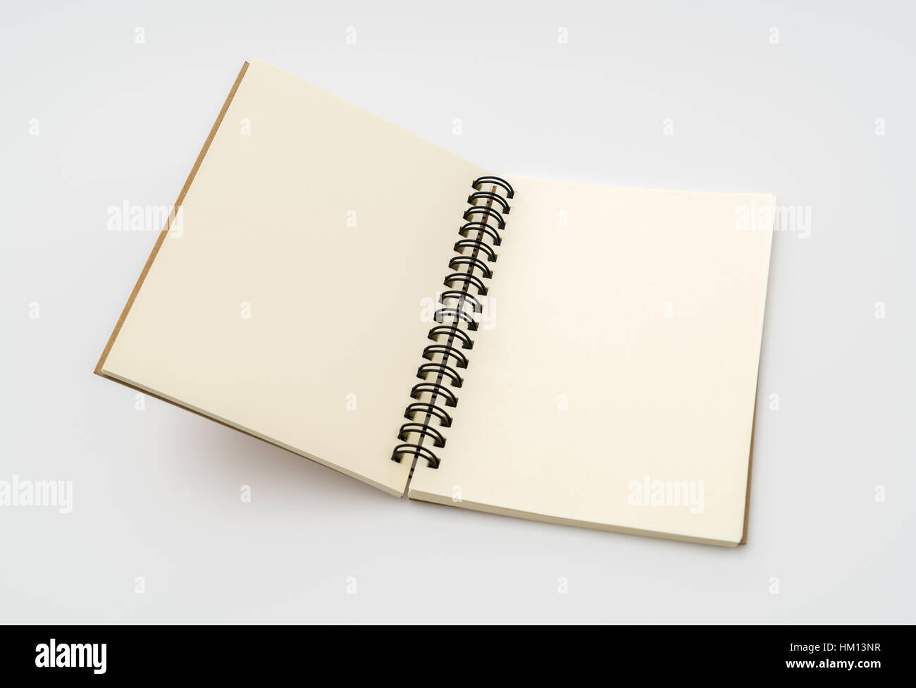 Blank Note book mock up on white background Stock Photo - Alamy