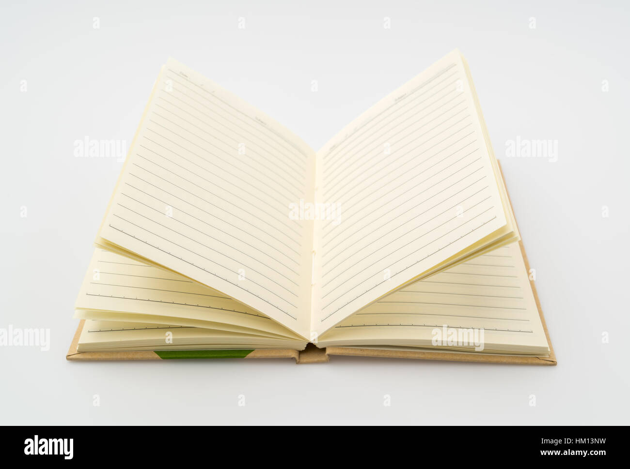 Recycled paper book on white background Stock Photo - Alamy