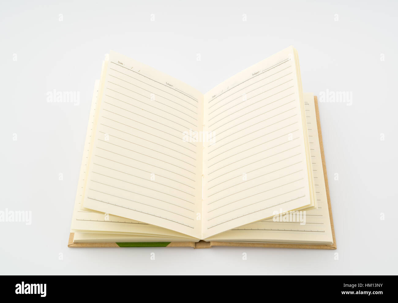 Recycled paper book on white background Stock Photo - Alamy