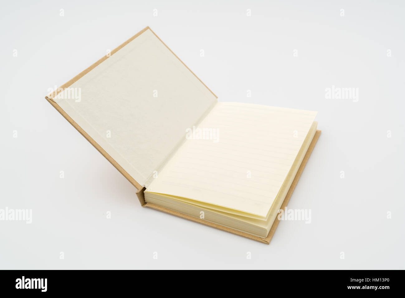 Recycled paper book on white background Stock Photo - Alamy