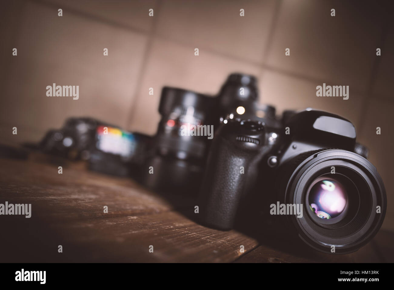 Professional reflex camera Stock Photo - Alamy