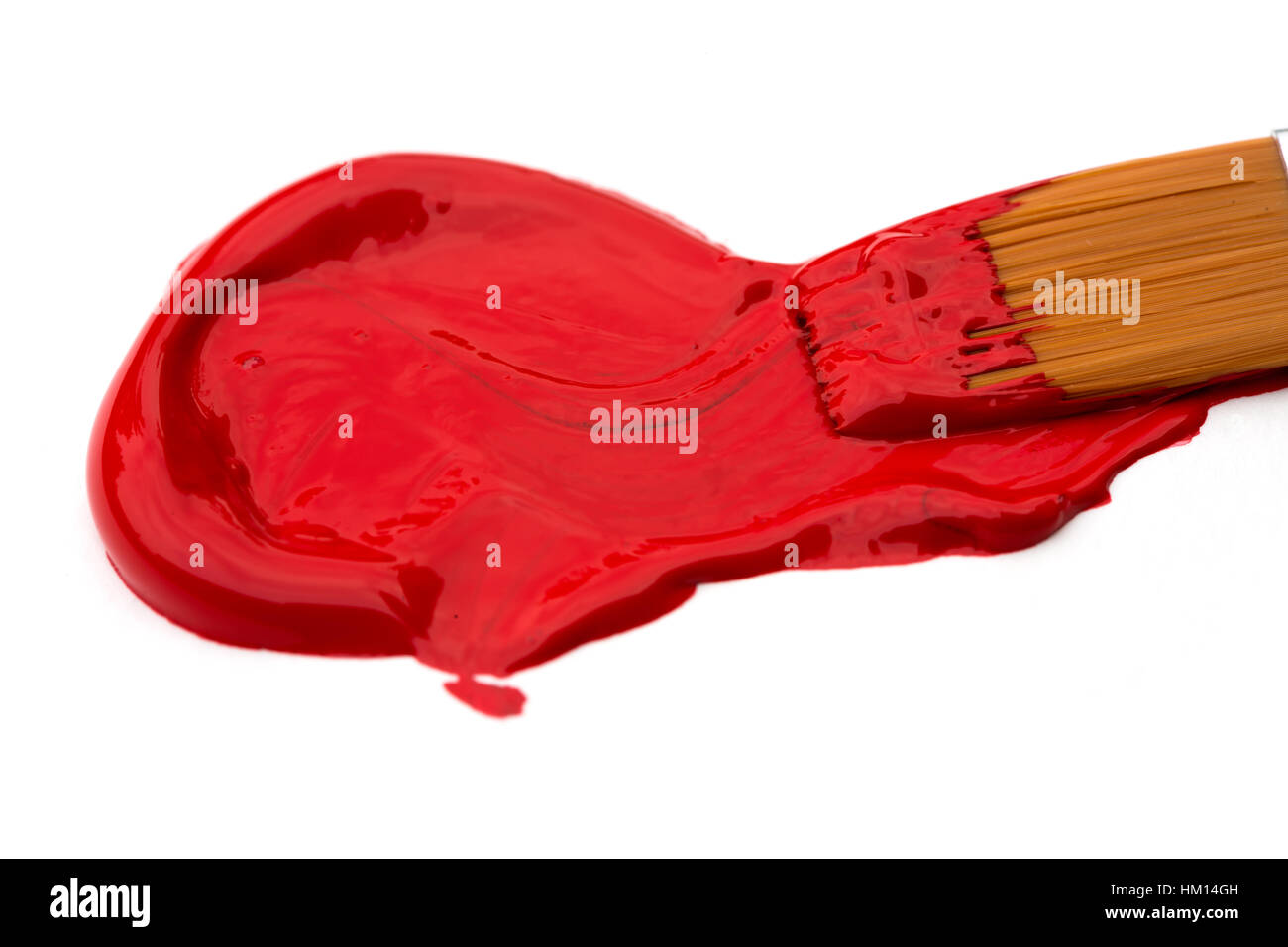 Red acrylic paint Stock Photo - Alamy