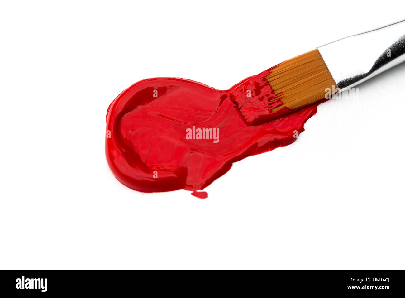 Red acrylic paint Stock Photo - Alamy