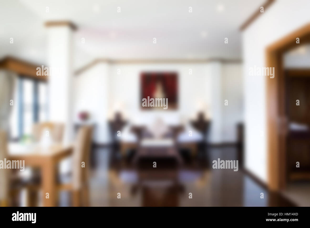 Abstract blur Interior of modern comfortable hotel room Stock Photo - Alamy