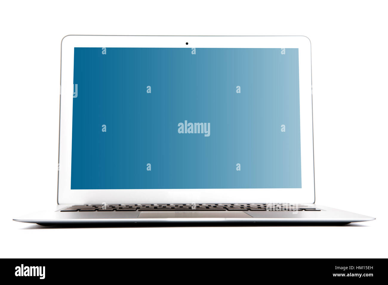 Laptop isolated on white background Stock Photo - Alamy