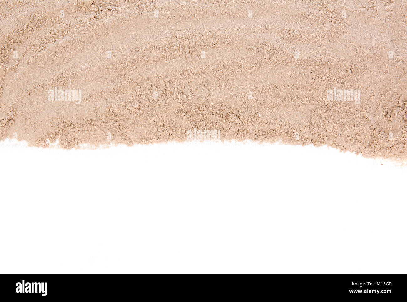 Sand scattering isolated on white background Stock Photo - Alamy
