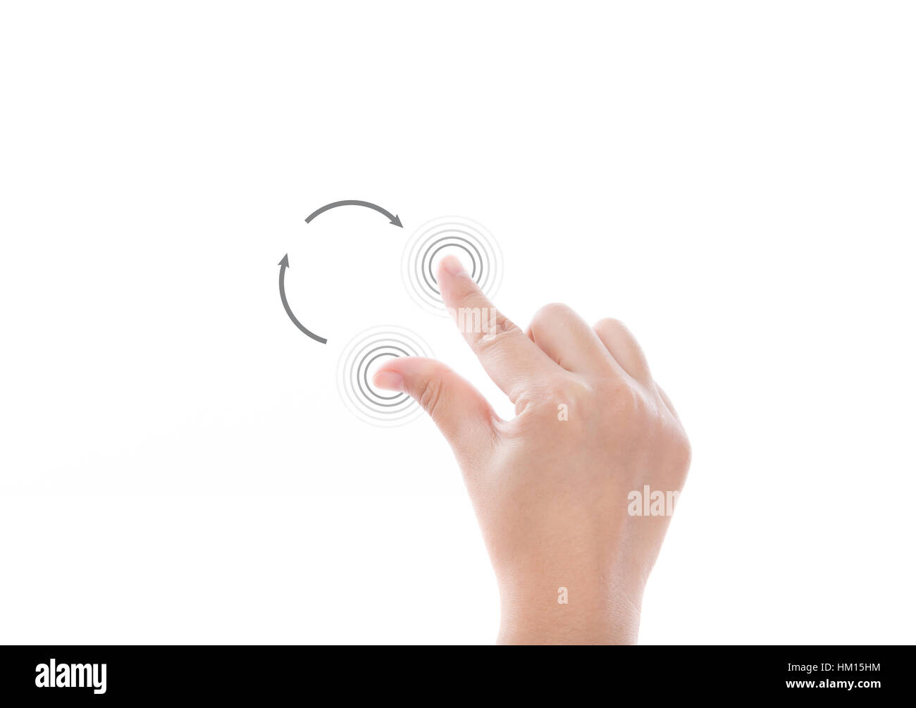 Touchscreen gestures interactive device hi-res stock photography and ...
